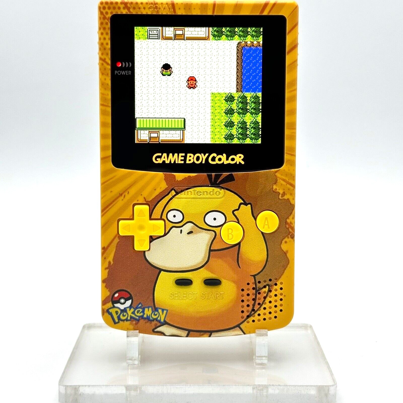 Game Boy Color IPS V2 Console - Psyduck Edition – Throwback Gaming