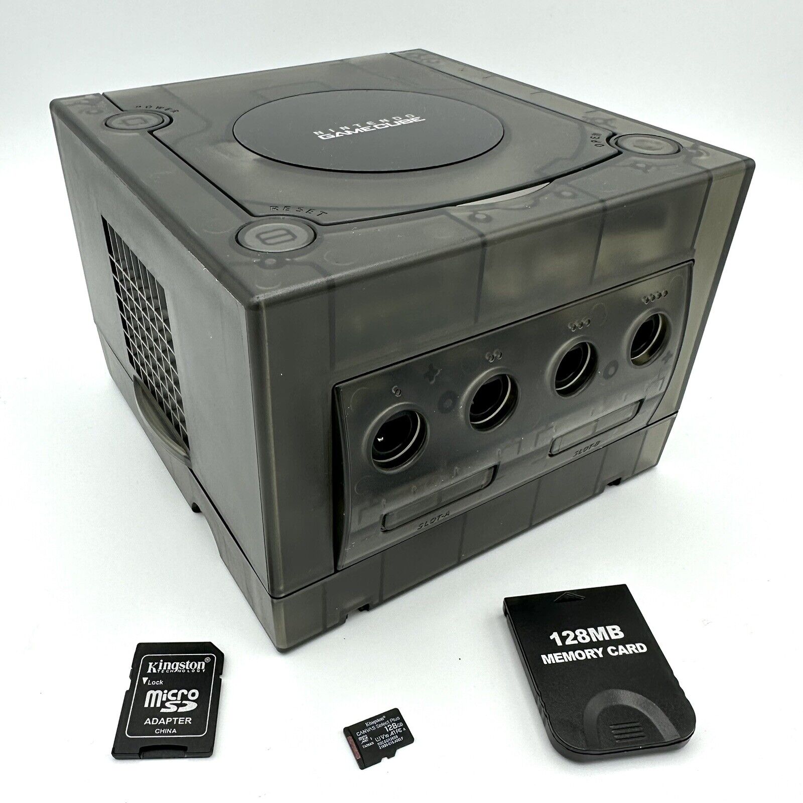 Nintendo GameCube Console - Transparent Smoke W/ PICOBOOT Mod DOL-001 ...